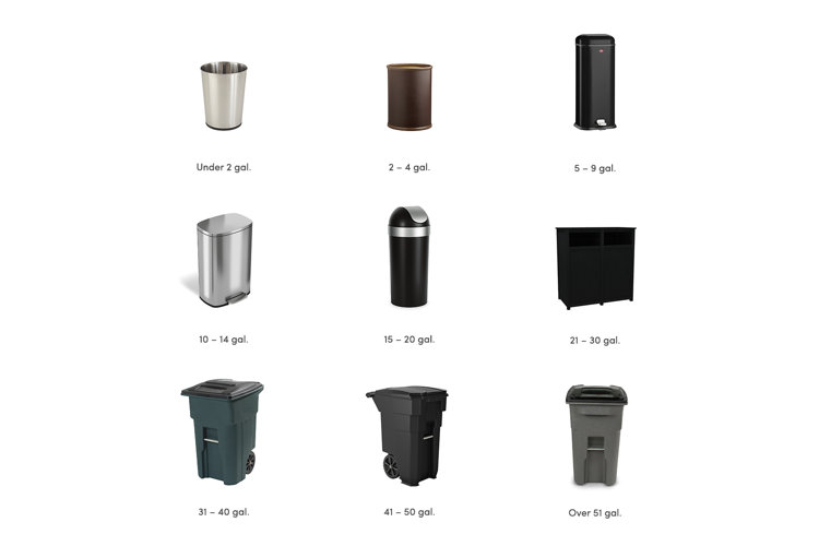 How To Choose The Right Trash Can Size Wayfair How To Choose The Right Trash Can Size Wayfair